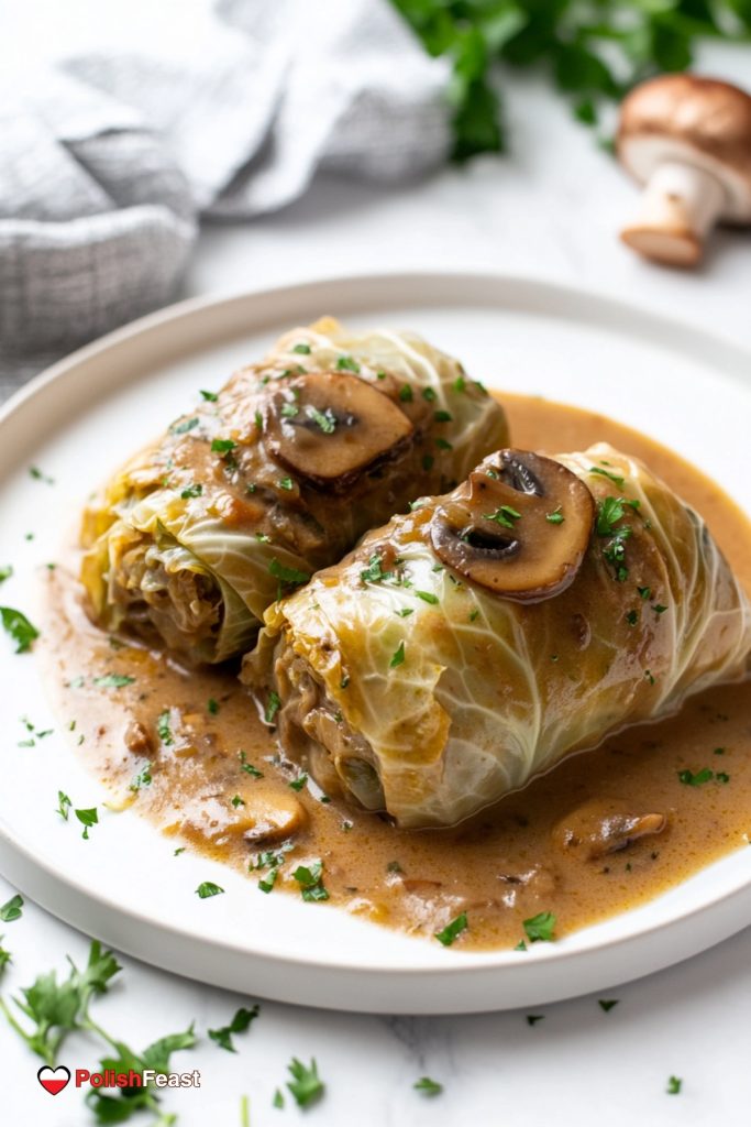 Gołąbki With Mushroom Sauce Recipe - Polish Feast
