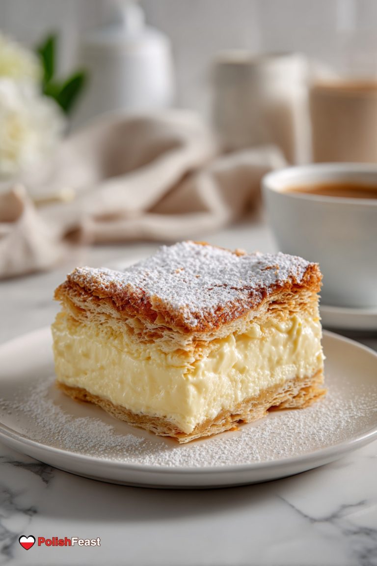 Polish Kremówka Papieska Recipe (Papal Cream Cake)