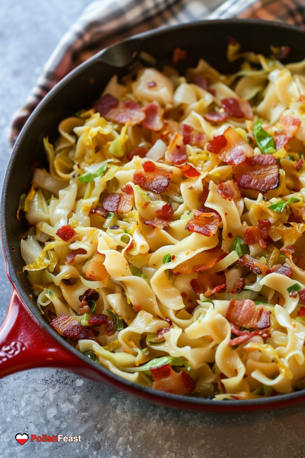 Polish Haluski (Fried Cabbage And Noodles) - Polish Feast