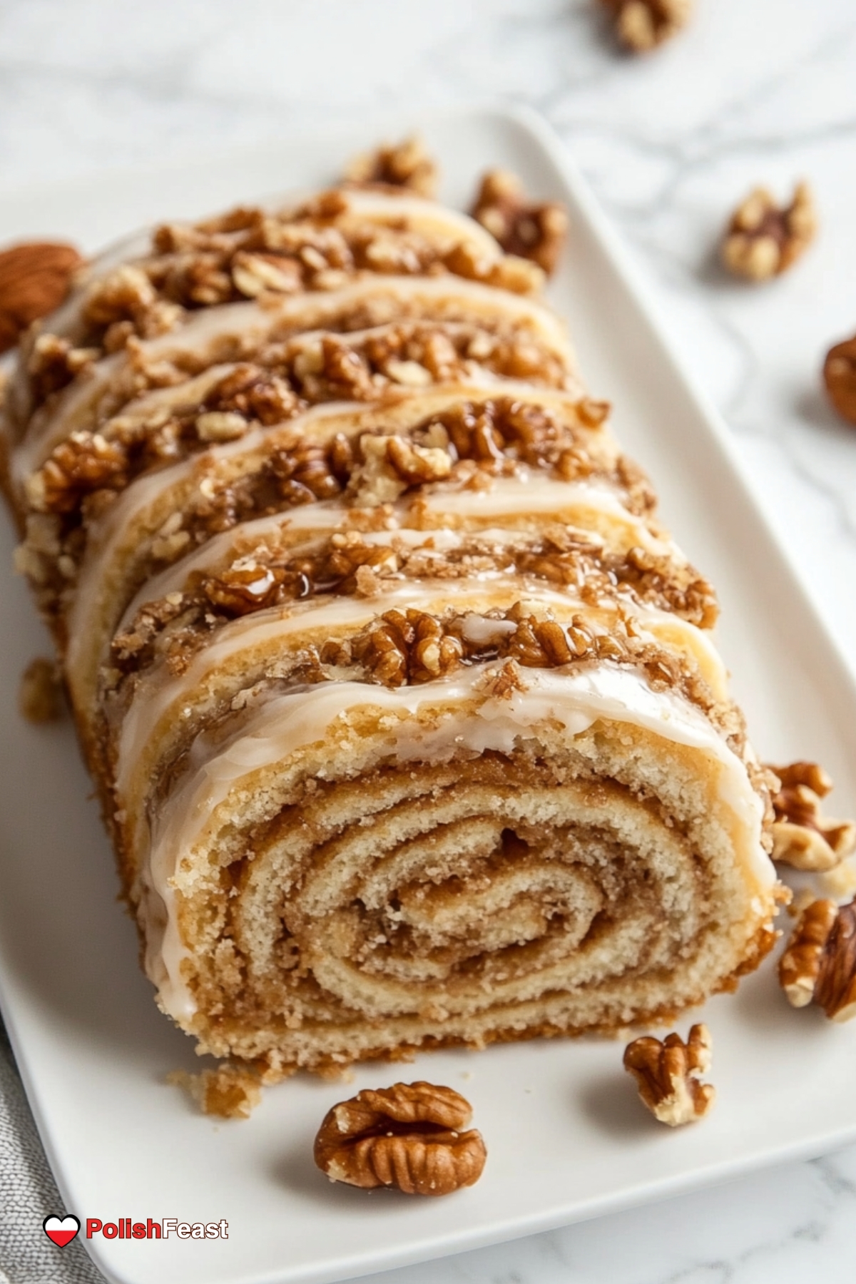 Traditional Polish Nut Roll Recipe (Rolada Orzechowa)